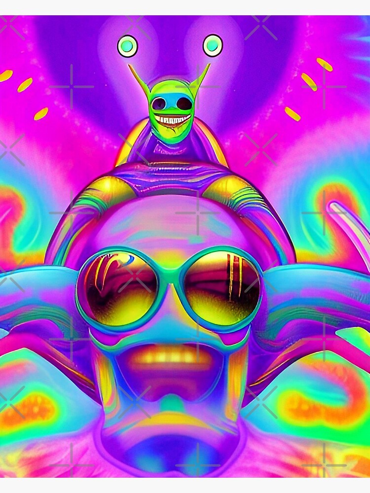 "Psychedelic artwork" Sticker for Sale by Neo-Expression | Redbubble