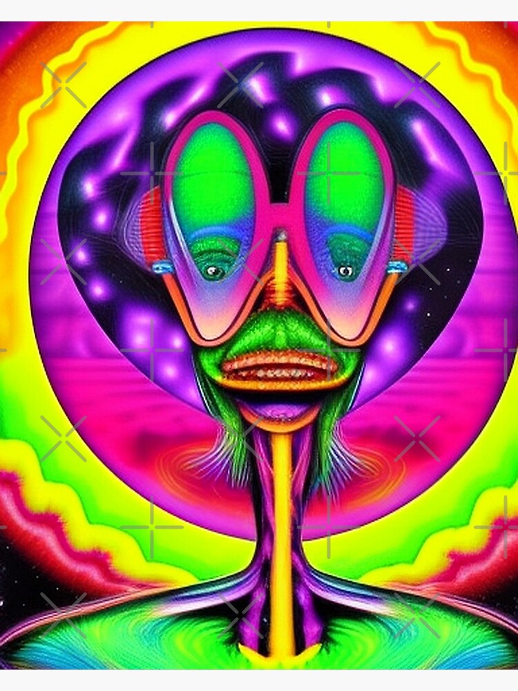 "3D alien art. Trippy psychedelic" Poster for Sale by Neo-Expression ...