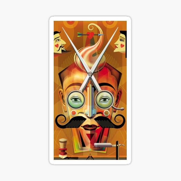 "barber shop" Sticker for Sale by ADILMD | Redbubble