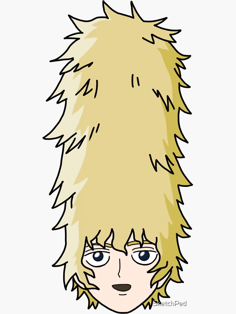 "Teruki Hanazawa (Mob Psycho 100)" Sticker for Sale by SketchPed ...