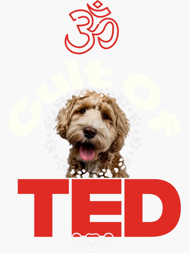 "Cult of Ted 1" Sticker for Sale by WallArtKingdom | Redbubble