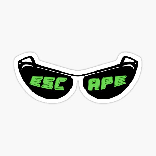 "Escape The Matrix - Neo's Glasses" Sticker for Sale by TrendGemsBG ...