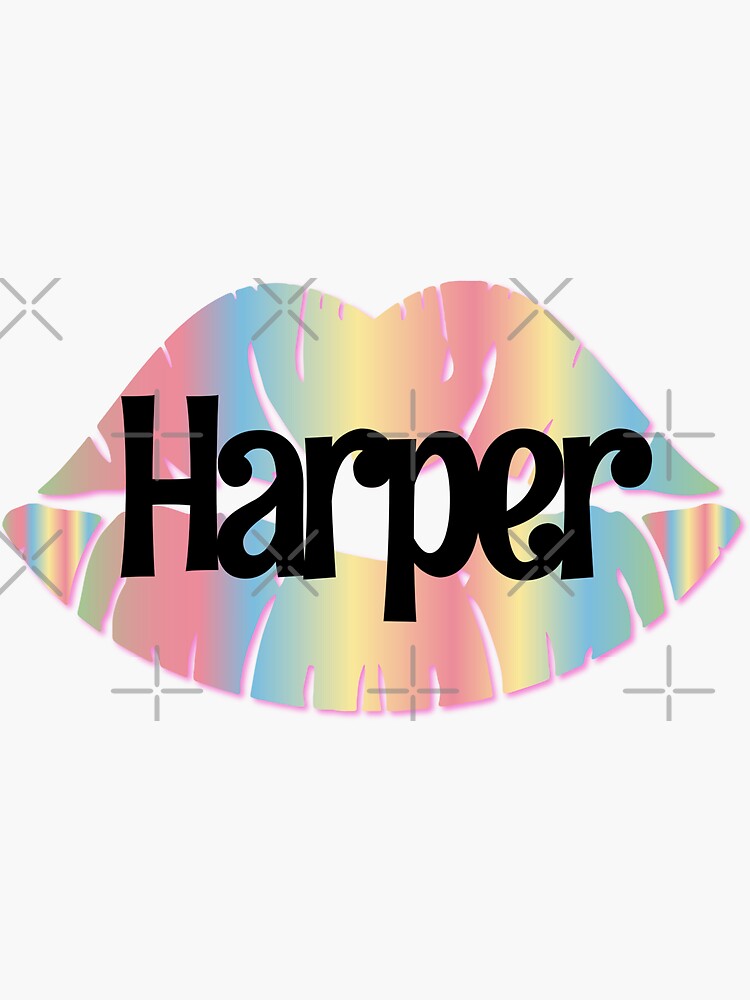 "harper name baby" Sticker for Sale by Saso22 | Redbubble