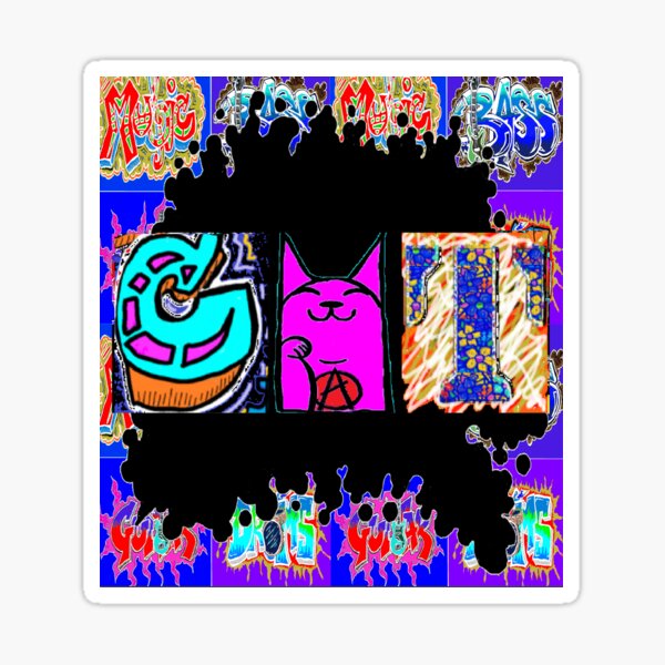 "pink cat graffiti street dance" Sticker for Sale by LowEndGraphics ...