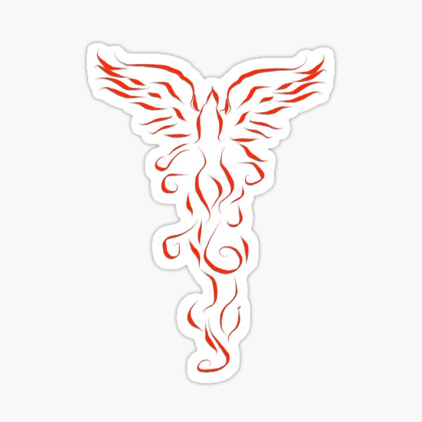 "Phoenix Rising" Sticker by m2inspiration | Redbubble