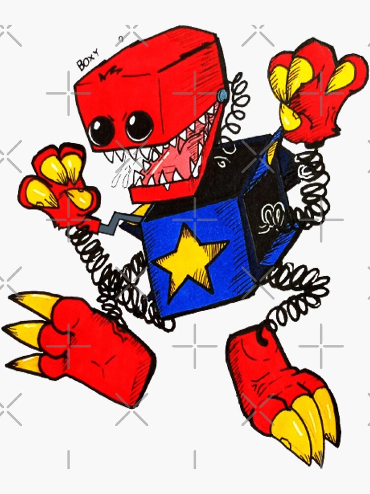 "boxy boo" Sticker for Sale by alaeedin | Redbubble