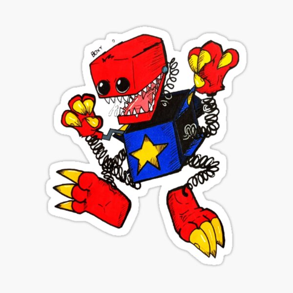 "boxy boo" Sticker for Sale by alaeedin | Redbubble