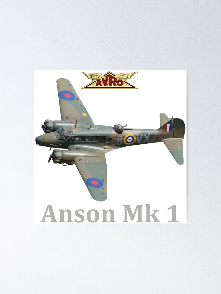 "Avro Anson Mk 1 WW2 RAF" Poster for Sale by Digitalfred | Redbubble
