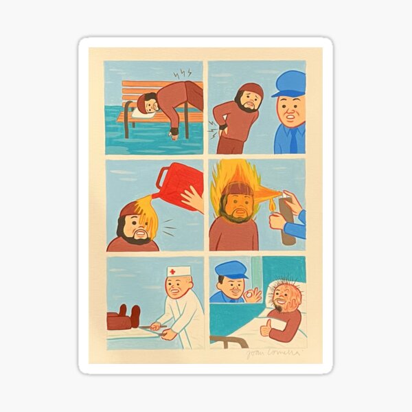 "joan cornella comic strip" Sticker for Sale by rogerbower | Redbubble