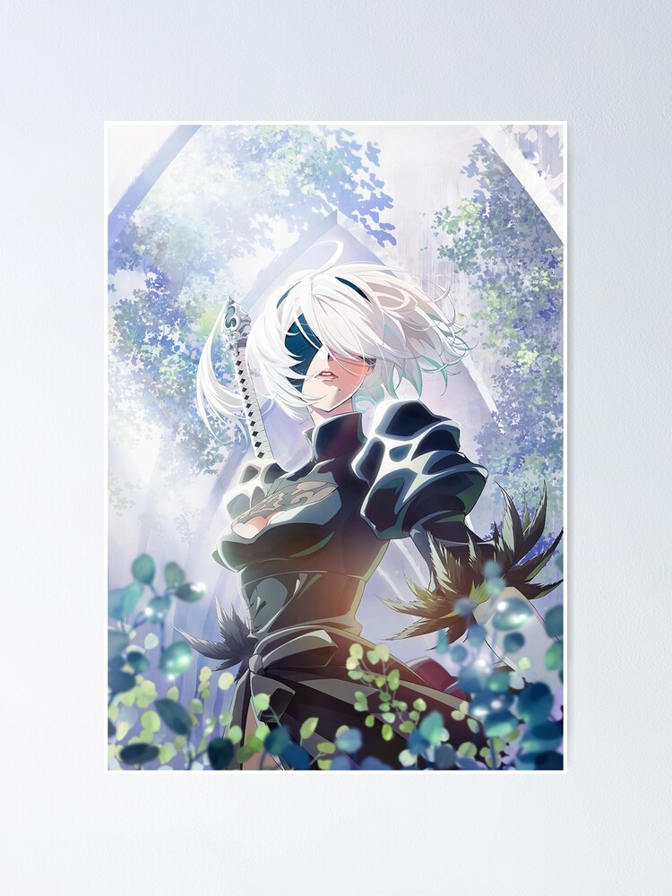 "2B Nier Automata" Poster for Sale by OtakuHQmerch | Redbubble