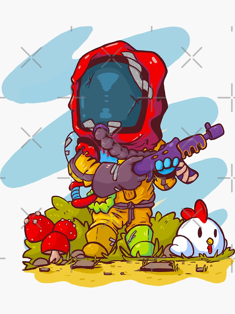 "Rust cute hazmat suit" Sticker for Sale by GamersHeaven | Redbubble