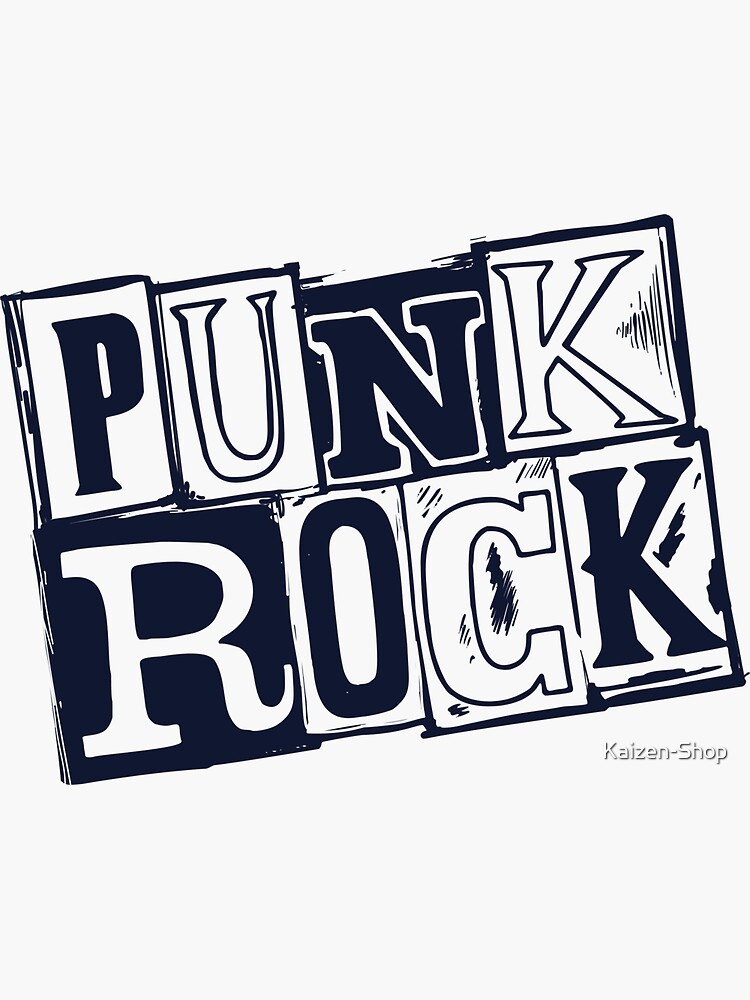 "PUNK ROCK" Sticker for Sale by Kaizen-Shop | Redbubble