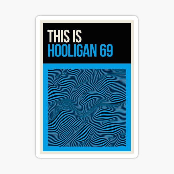 "Hooligan 69 Acid House Rave Art" Sticker for Sale by VermontGraphics ...