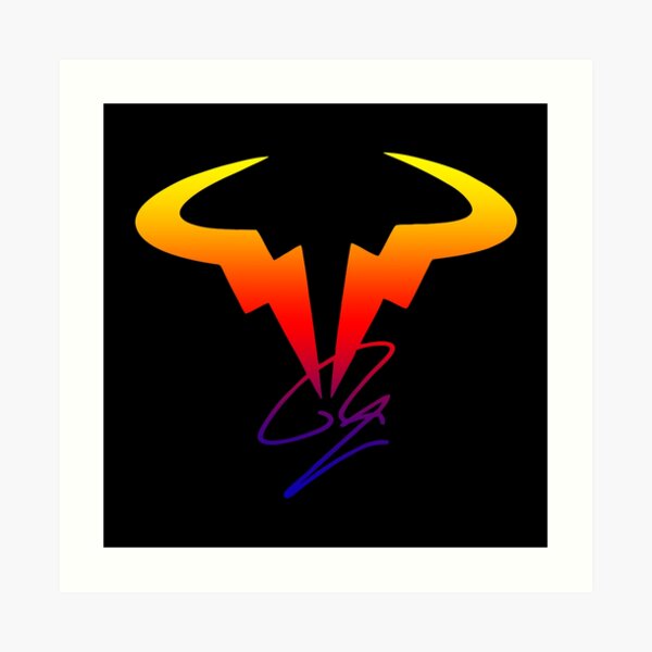 "rafael nadal logo" Art Print for Sale by Thewhiteduck | Redbubble