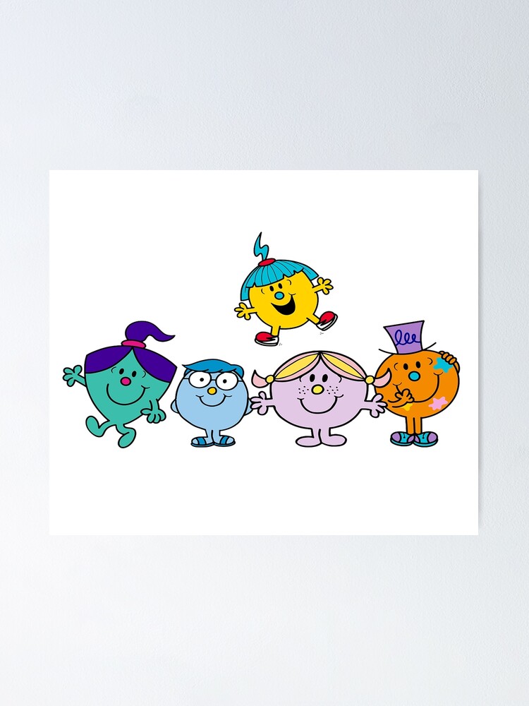 "Mr. Men and Little Miss, The Mr. Men" Poster for Sale by Shiftdesigns ...