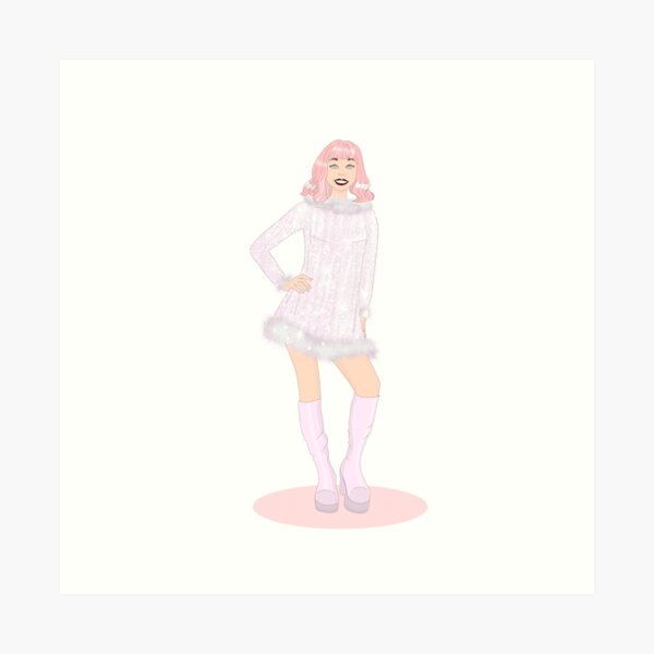 "Enid Sinclair - Prom Style - Wednesday Addams Fanart" Art Print for ...