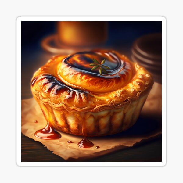 "Pasteis de Nata" Sticker for Sale by euwo | Redbubble