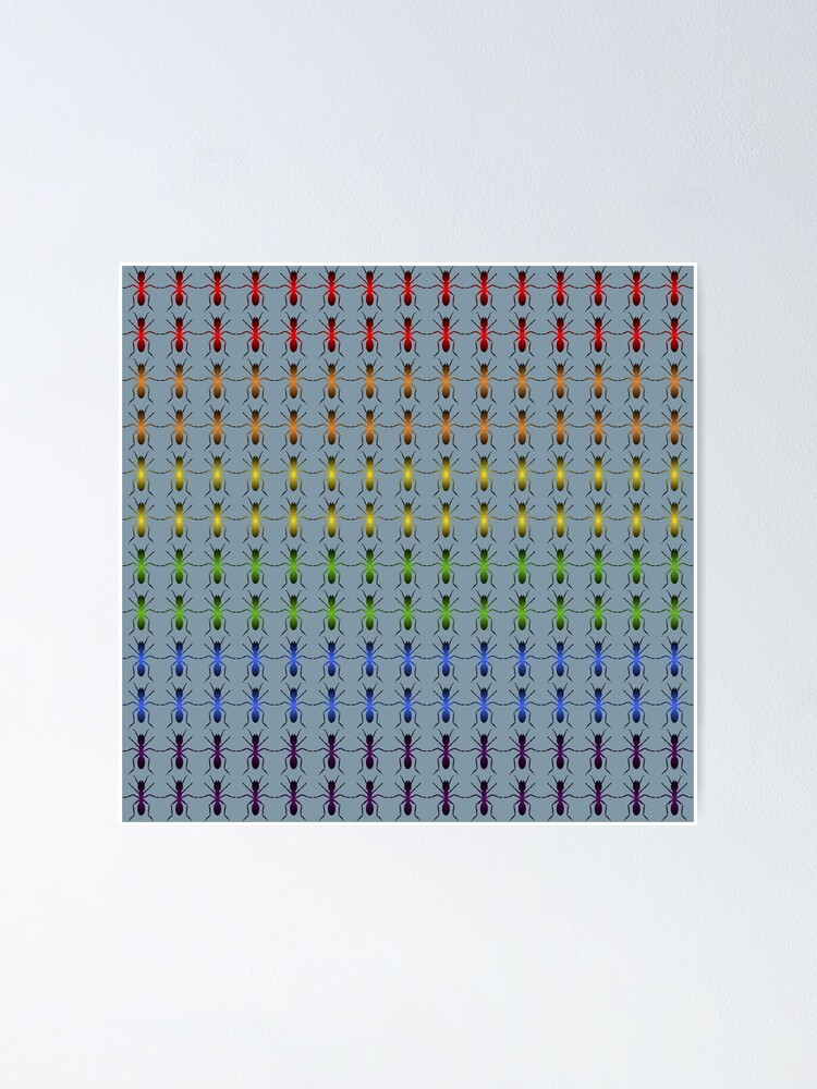 "My ants proud to be different. Anthill with LGBT pride flag colors ...