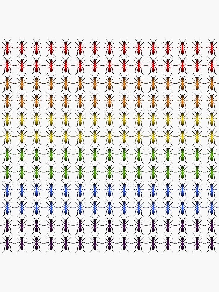 "My ants proud to be different. Anthill with LGBT pride flag colors ...