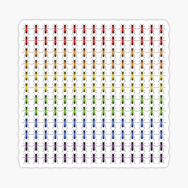 "My ants proud to be different. Anthill with LGBT pride flag colors ...