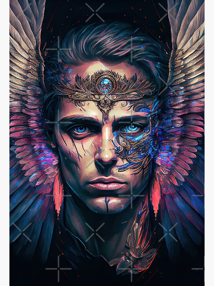 "Archangel Metatron Illustration" Sticker for Sale by OccultDreams ...