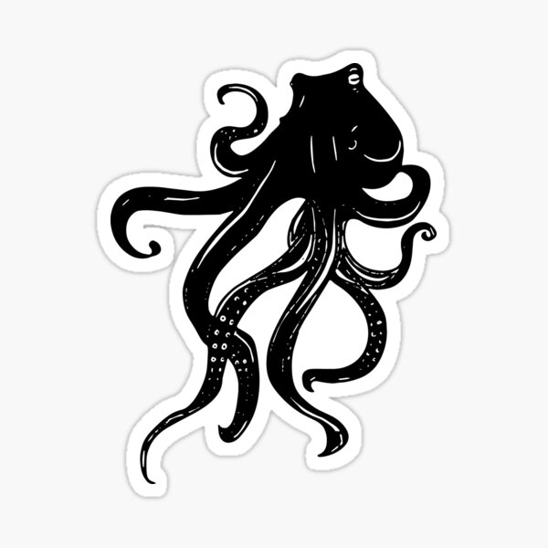 "Ink Octopus Artwork" Sticker by pastaneruda | Redbubble
