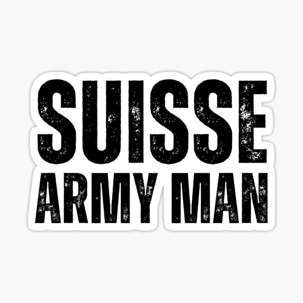 Swiss Army Man Sticker For Sale By Policeworld Redbubble