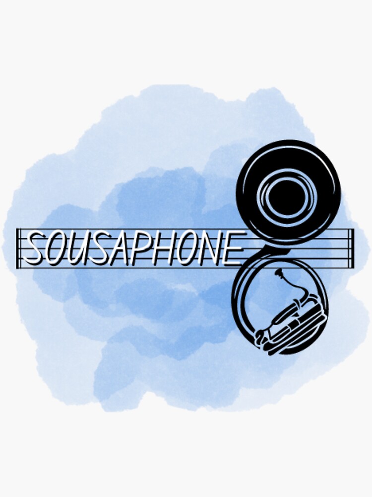 "Sousaphone/Tuba art :)" Sticker for Sale by tayarenea | Redbubble