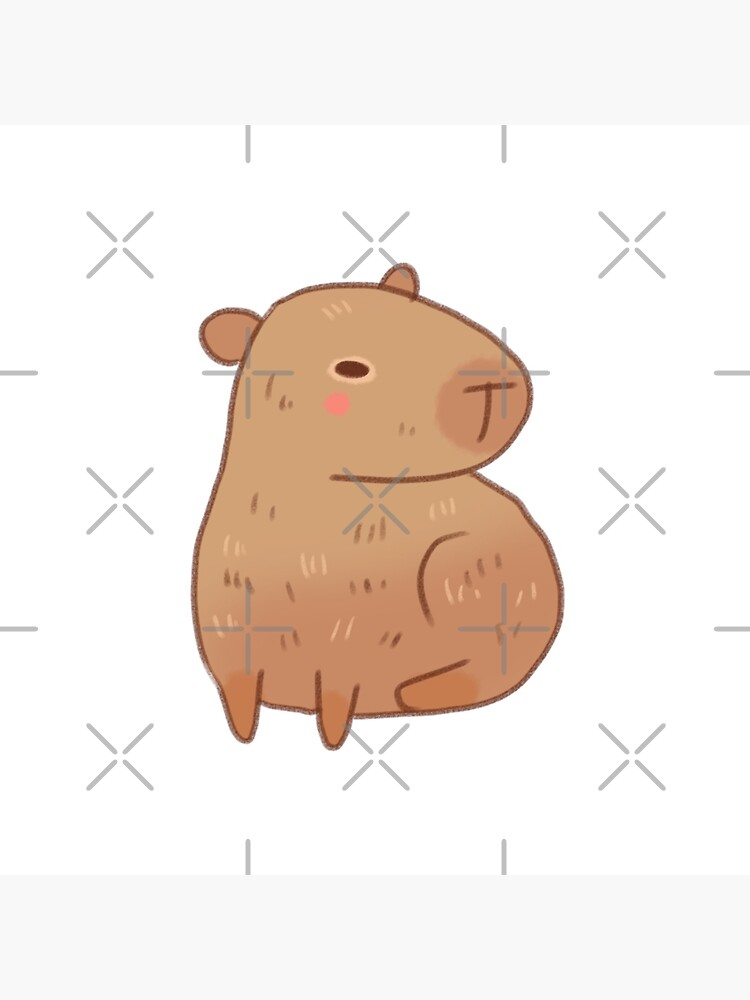 "Cute Capybara art" Art Board Print for Sale by Mayarart | Redbubble