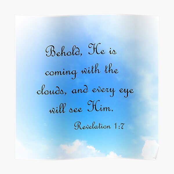 Behold He Is Coming Poster For Sale By EloiseArt Redbubble behold-he-is-coming-poster-for-sale-by-eloiseart-redbubble