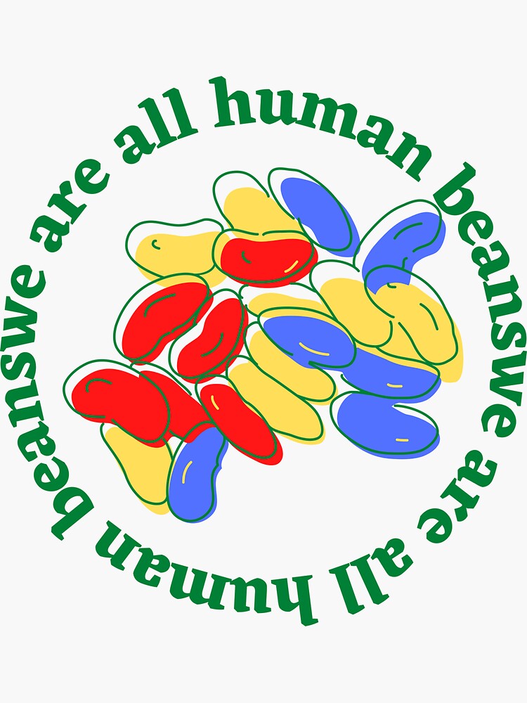 "coloreful nut beans text and logo "We Are All Human Bea(ing)ns ...
