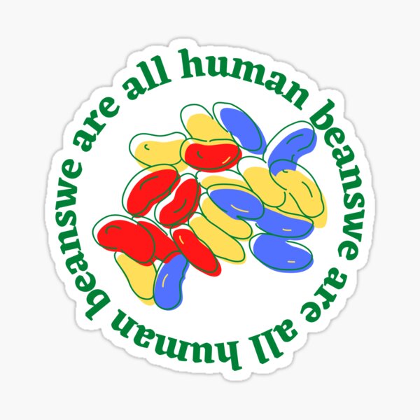 "coloreful nut beans text and logo "We Are All Human Bea(ing)ns ...