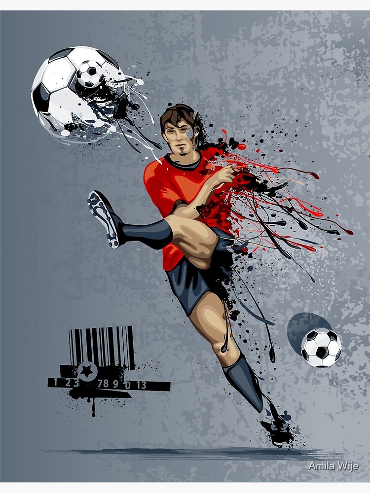 Football players FIFA Premium Matte Vertical Poster sold by Dniren ...