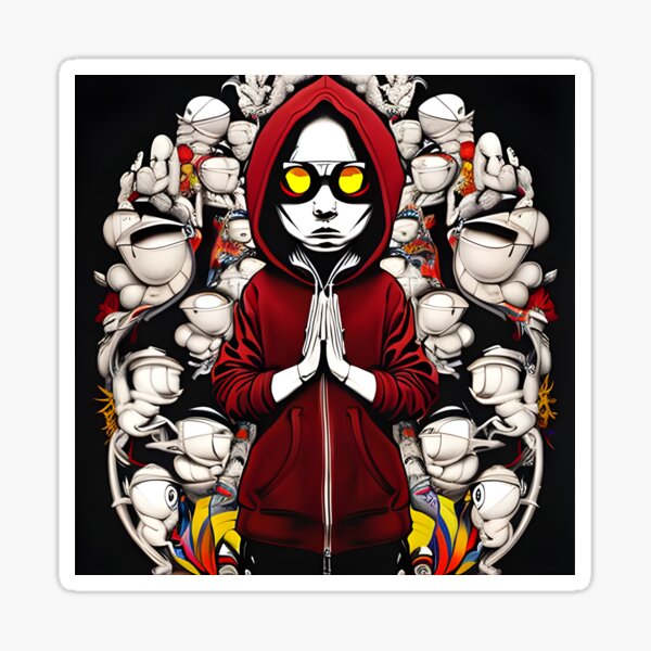 "Graffiti artist in hoodie" Sticker for Sale by Dalive | Redbubble