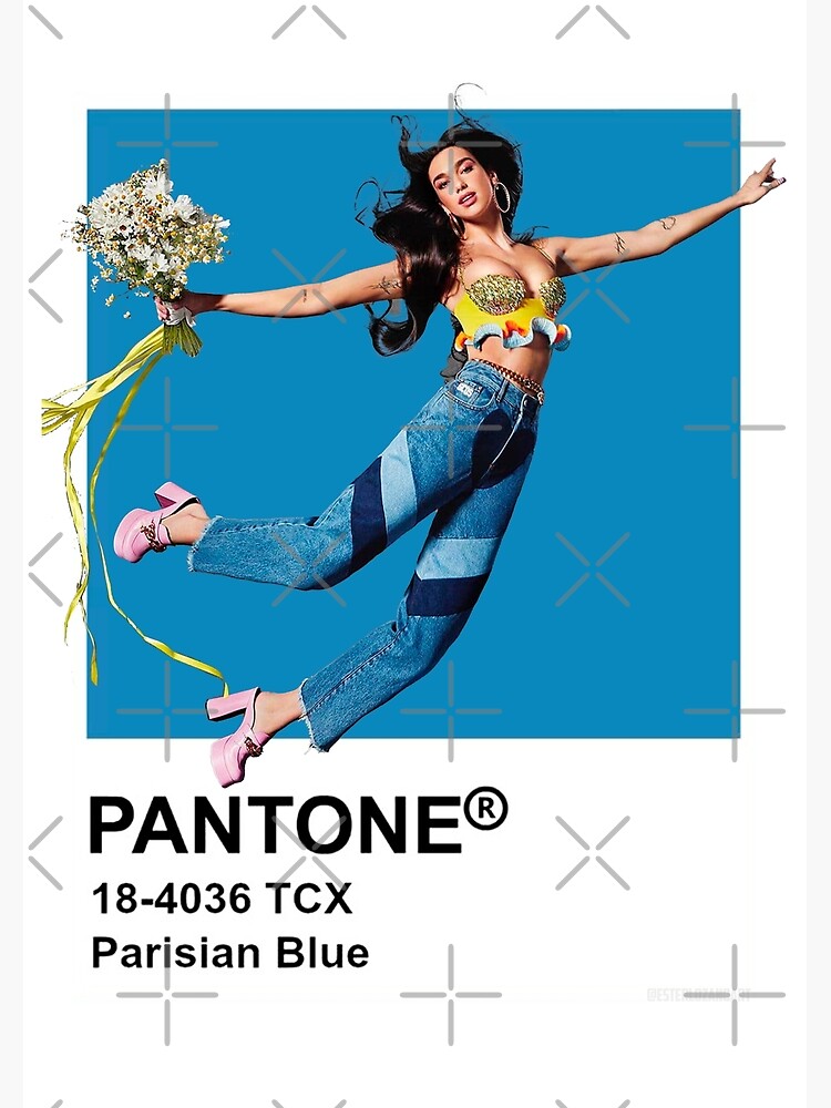 Pantone Project x Parisian Blue Premium Matte Vertical Poster sold by ...