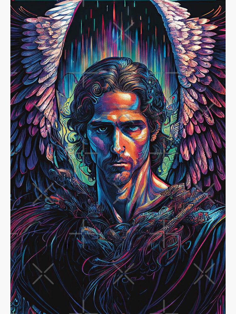 "Archangel Zaphkiel Illustration (Variation)" Sticker for Sale by ...