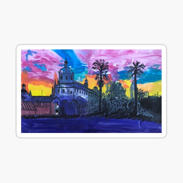 "Pasadena City Hall" Sticker for Sale by ElizaC | Redbubble