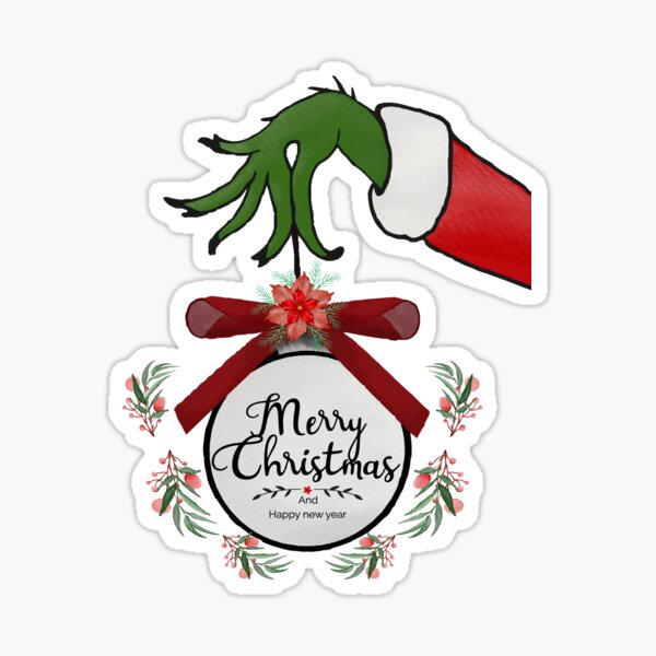 "Merry Grinchmas, Grinchmas, Grinch, Merry Christmas " Sticker for Sale ...