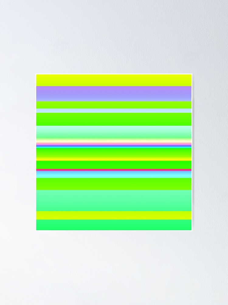 "Energetic color palette | Neon green color scheme" Poster for Sale by ...