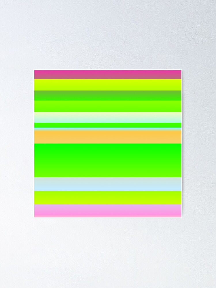 "Energetic color palette | Neon green color scheme" Poster for Sale by ...