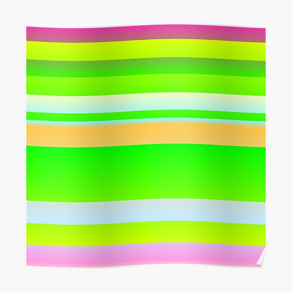 "Energetic color palette | Neon green color scheme" Poster for Sale by ...