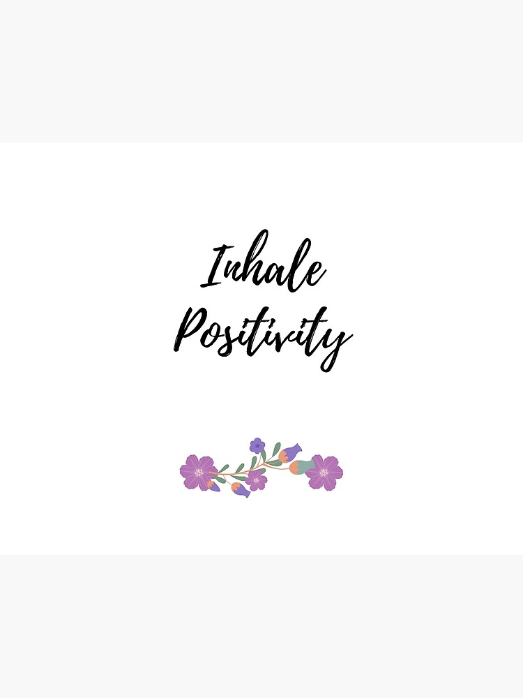 "Inhale Positivity Artwork, Simple Art - Digita Art - Printable Art - Self Help - Positive Vibes ...