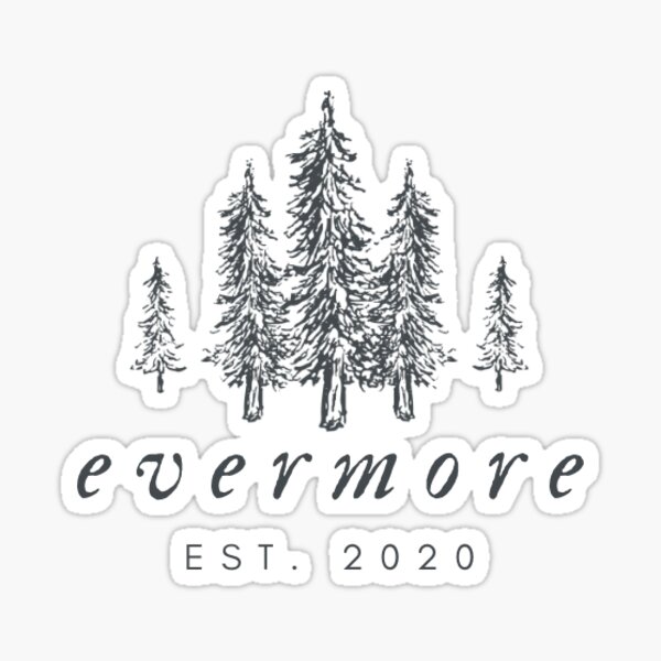 "evermore - Taylor Swift" Sticker for Sale by hannahmariej | Redbubble