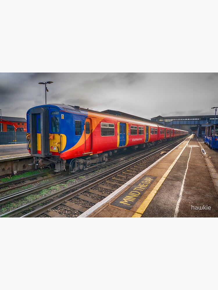 "Class 455 at Guildford" Sticker for Sale by hawkie | Redbubble