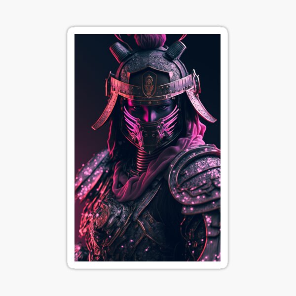"Ancient Pink Samurai" Sticker for Sale by ShingekiNo | Redbubble