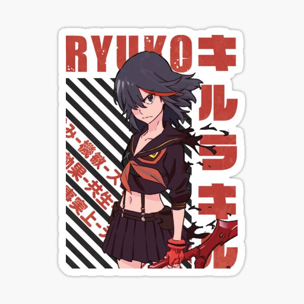 "Kill la Kill - Ryuuko / Ryuko Matoi" Sticker for Sale by Recup-Tout ...