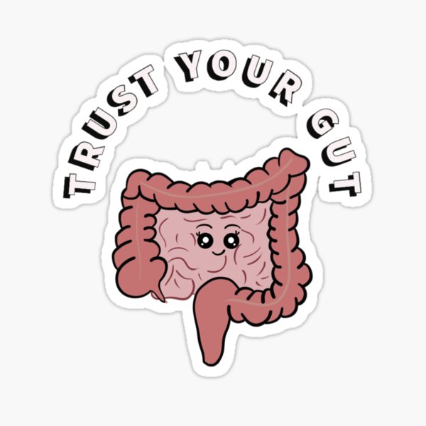 "Trust your gut gastroenterologist doctor black" Sticker for Sale by ...