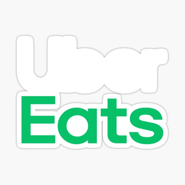 "uber eats" Sticker for Sale by Shopmenow | Redbubble