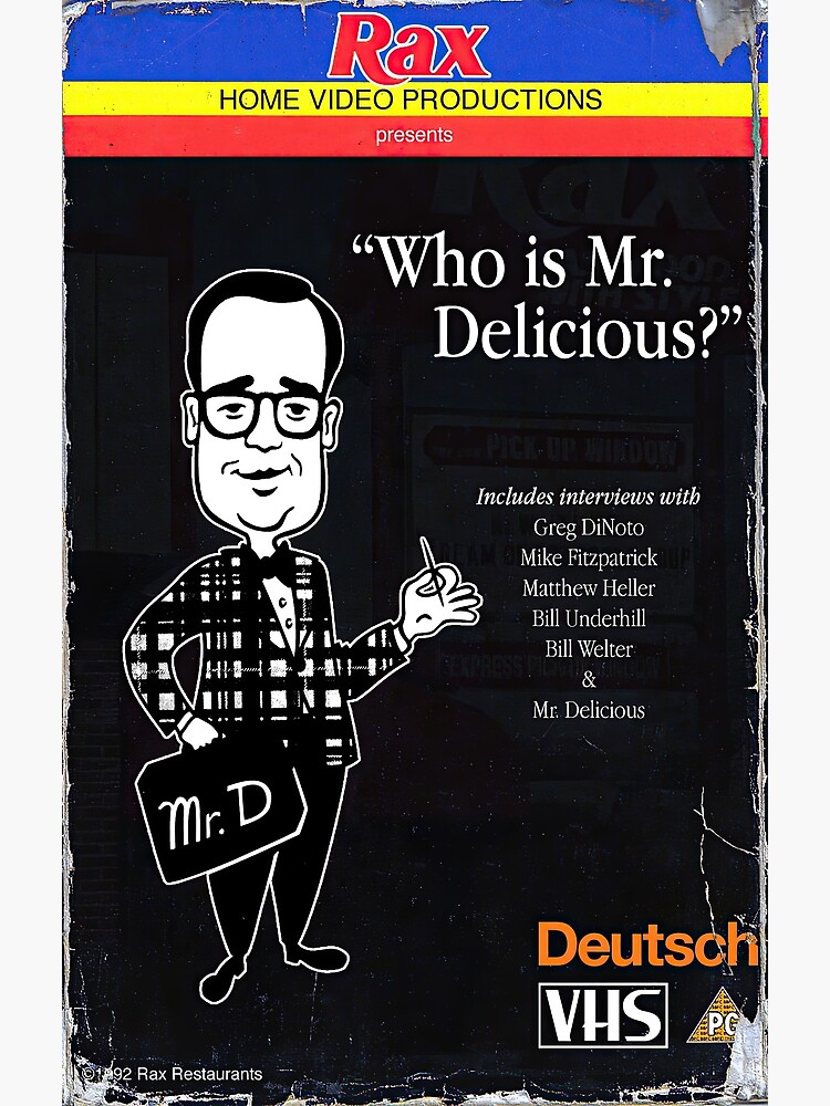"Who is Mr. Delicious VHS Box" Greeting Card for Sale by piperwhy ...