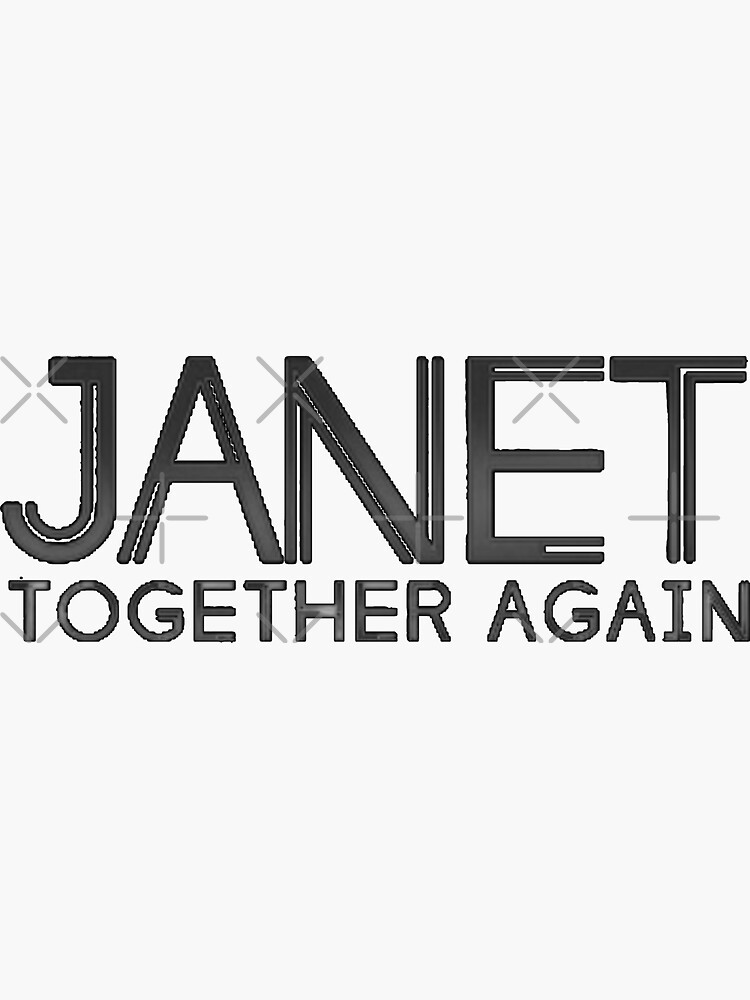 "Janet Jackson tour" Sticker by Mikalozan | Redbubble
